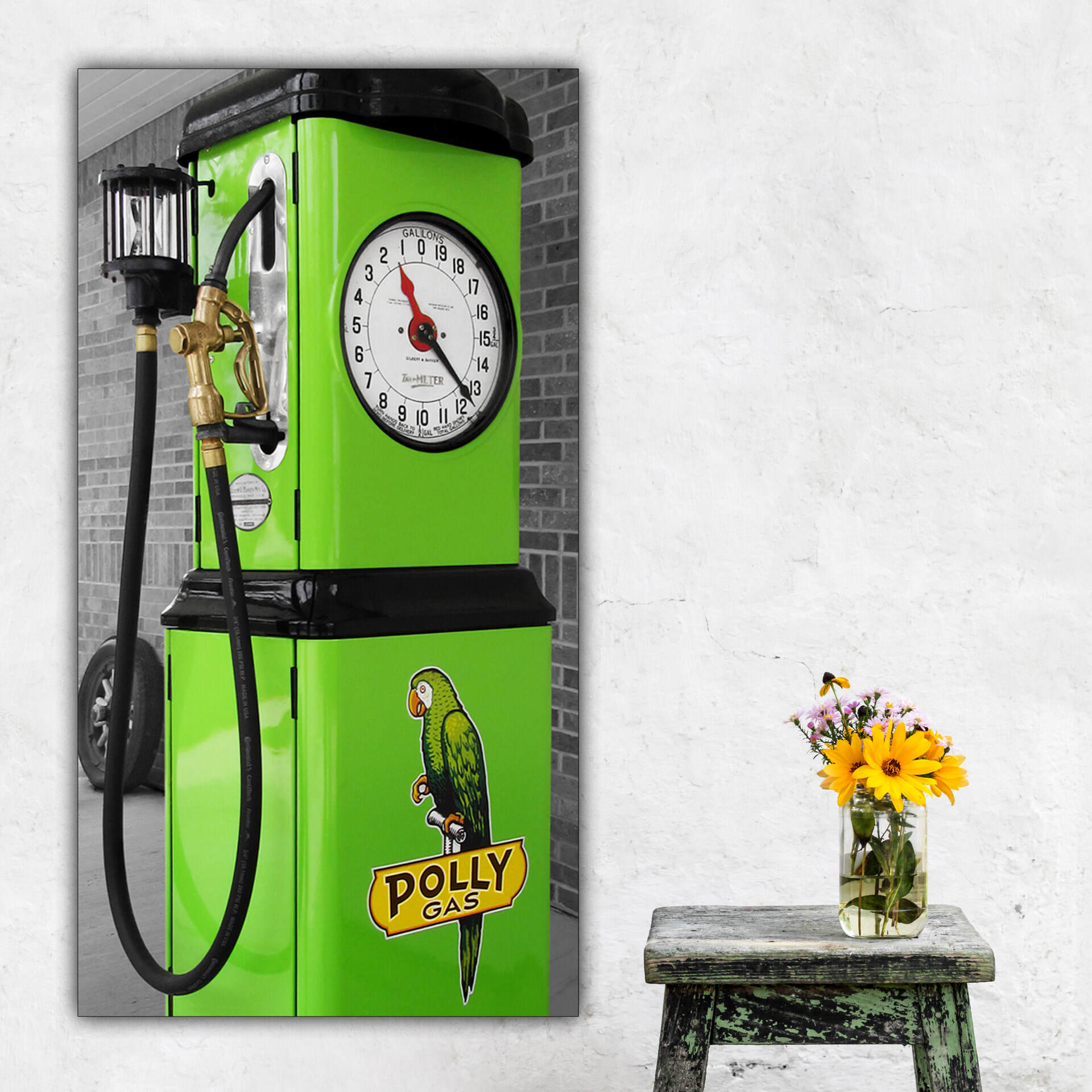 petrol pump clock